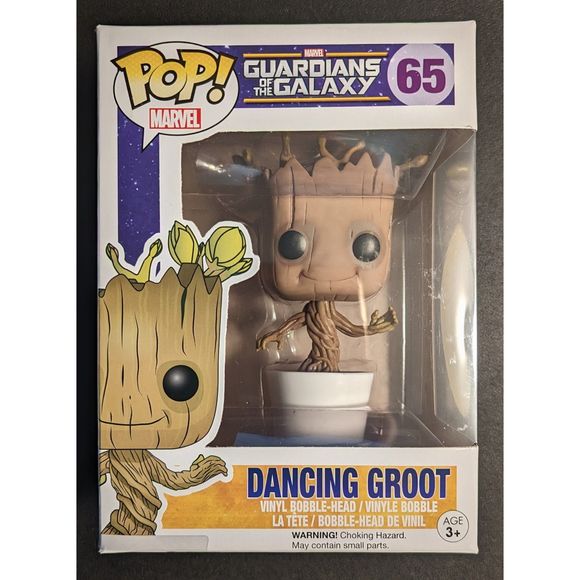 Funko | Toys | Funko Pop Marvel Dancing Groot 65 Gotg Vinyl Bobblehead ...